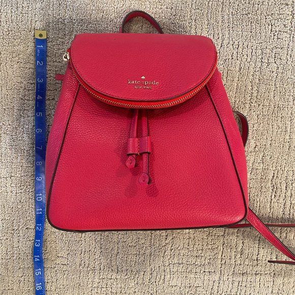 kate spade | Bags | Kate Spade Hot Pink Leather Backpack | Poshmark